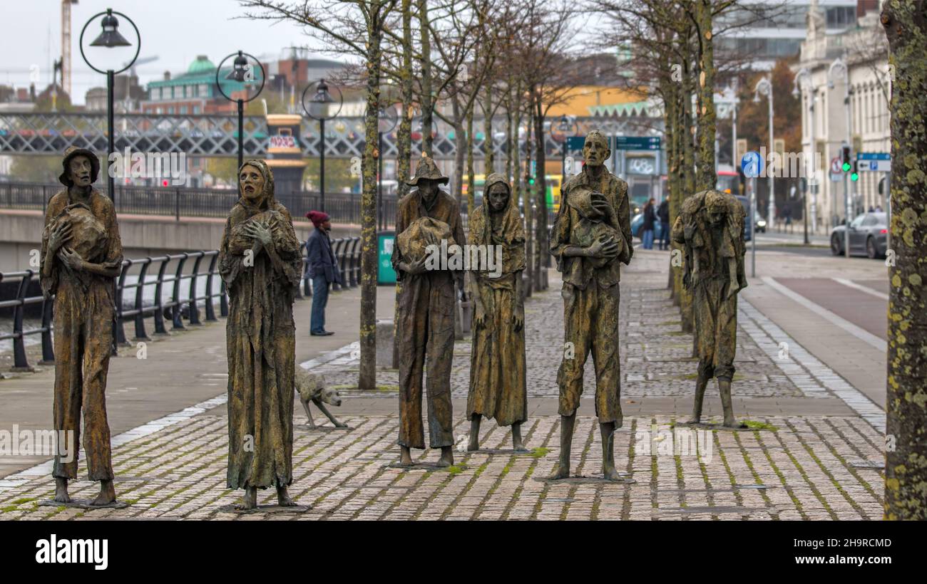 Memorial to the Great Famine Victims in Dublin, Ireland’s Great Famine ...