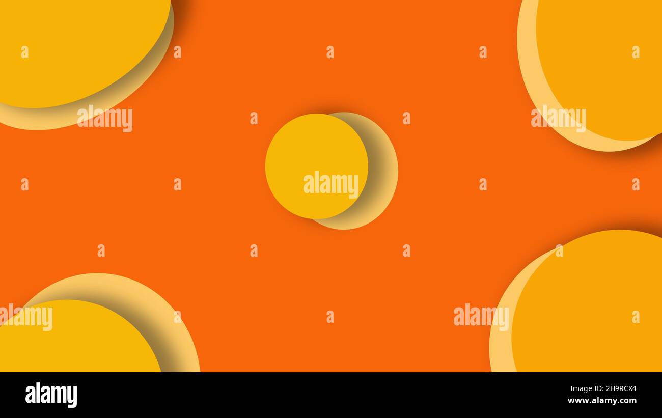 minimal circle shape background with yellow color. Dynamic style banner ...