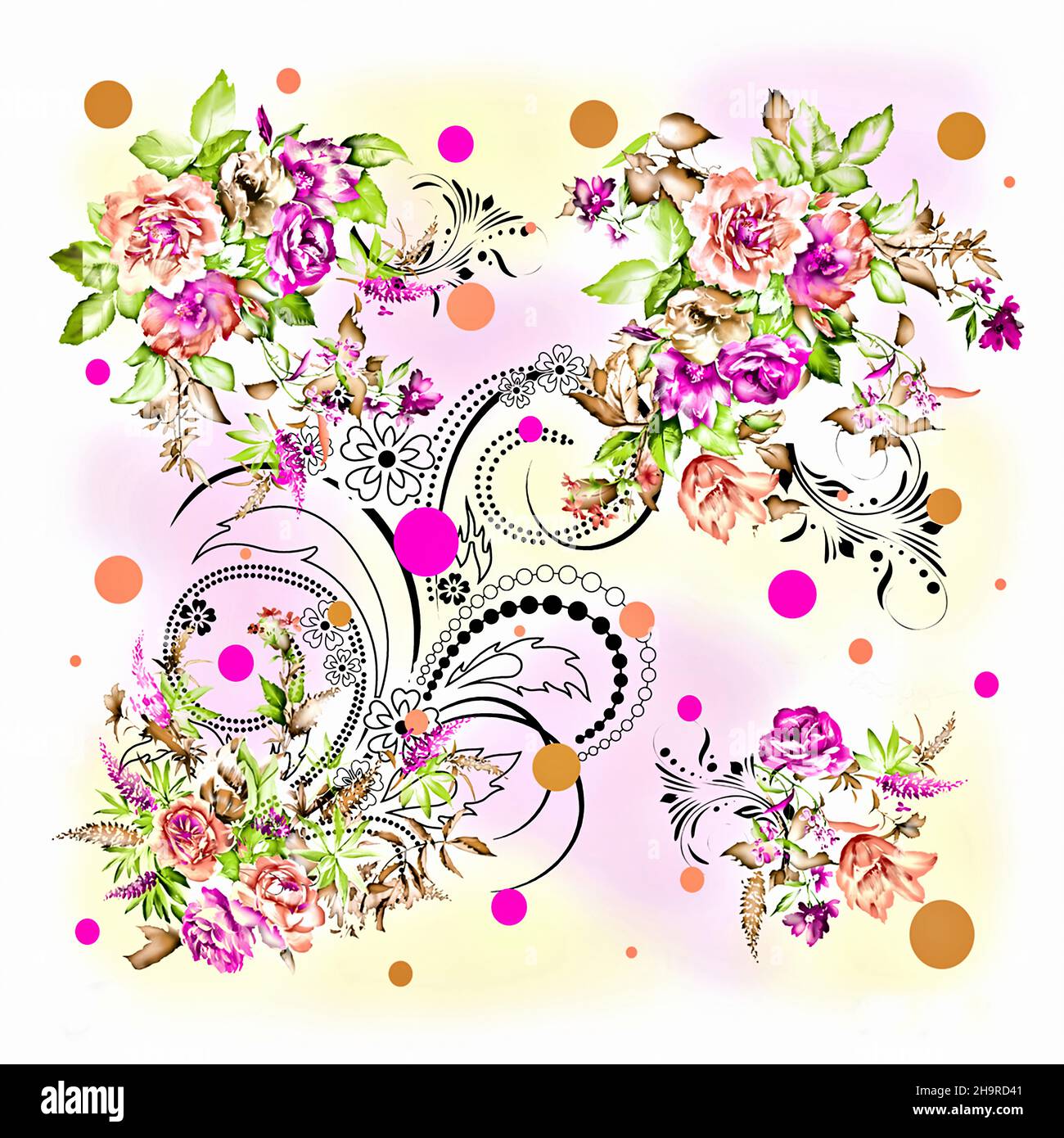 Digital textile patterns hi-res stock photography and images - Alamy