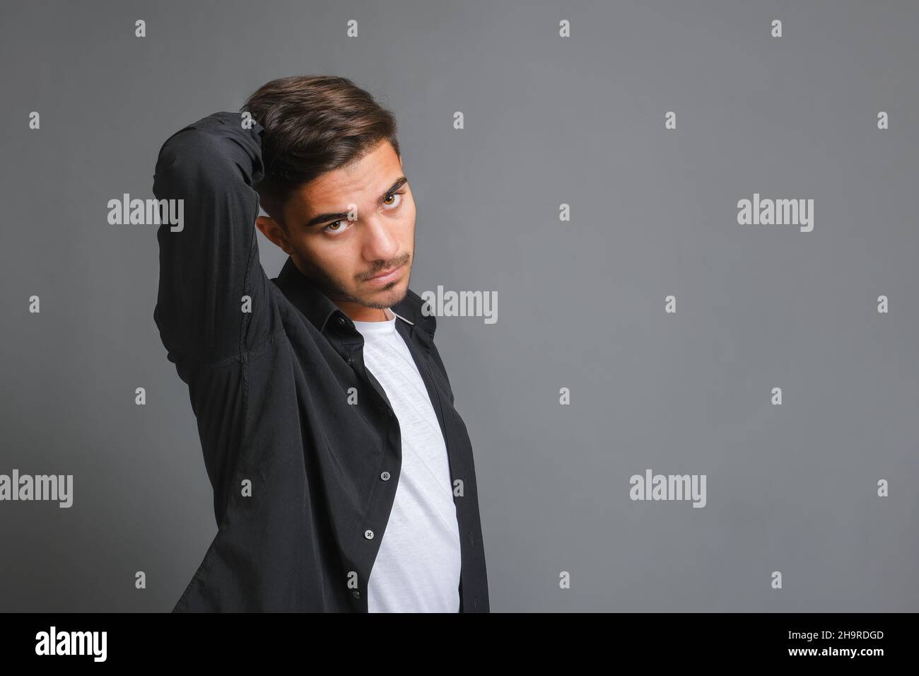 Handsome european guy close up hi-res stock photography and images - Alamy