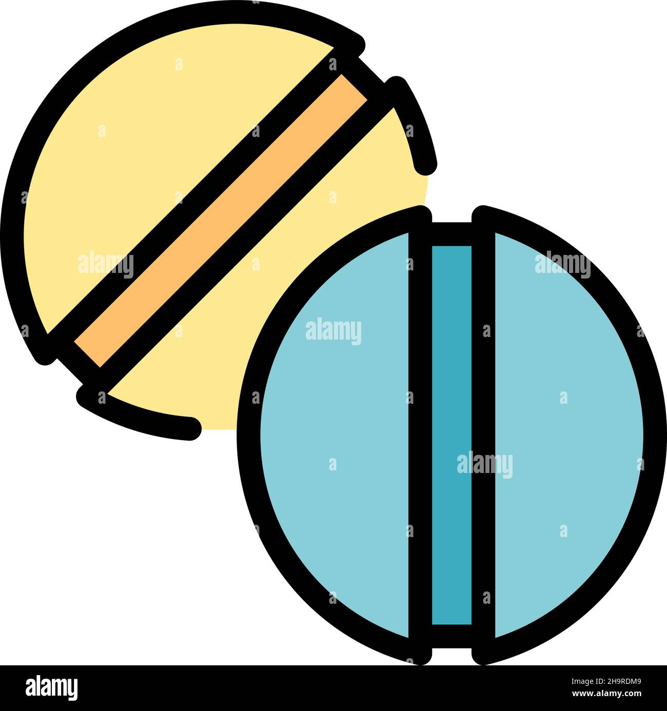 Medicine tablets icon outline Stock Vector Images - Alamy