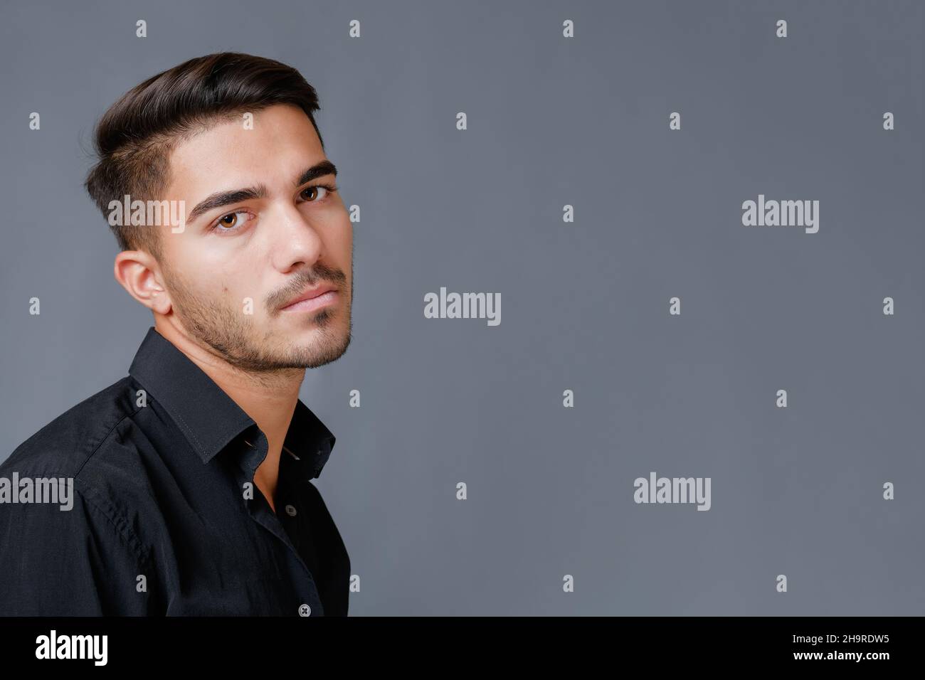 Handsome european guy close up hi-res stock photography and images - Alamy
