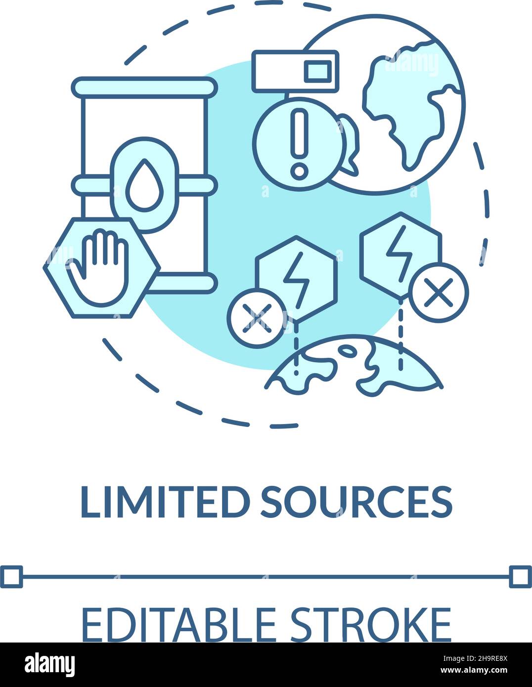 Exhaustible resource Stock Vector Images - Alamy