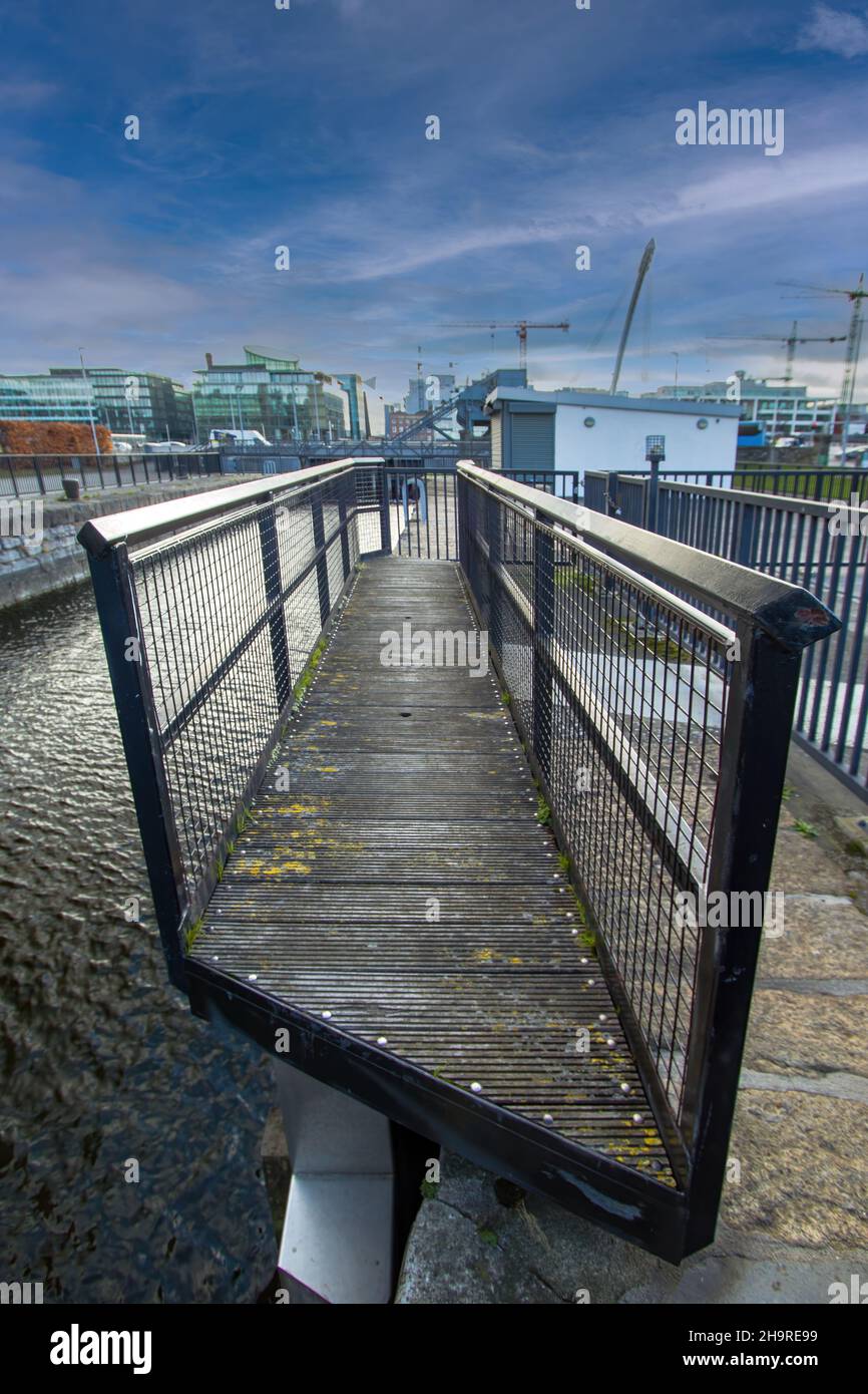 Docklands, Royal Canal area, River Shannon, docks and locks at Royal ...