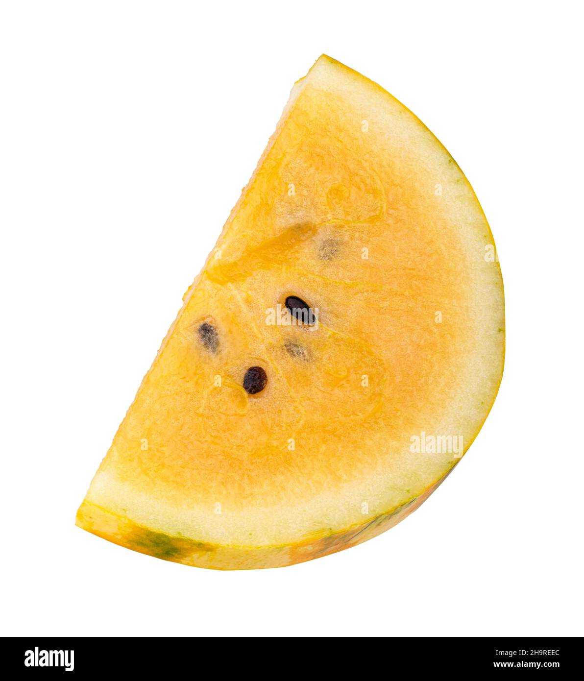 Yellow watermelon isolated on white background. Clipping path Stock ...