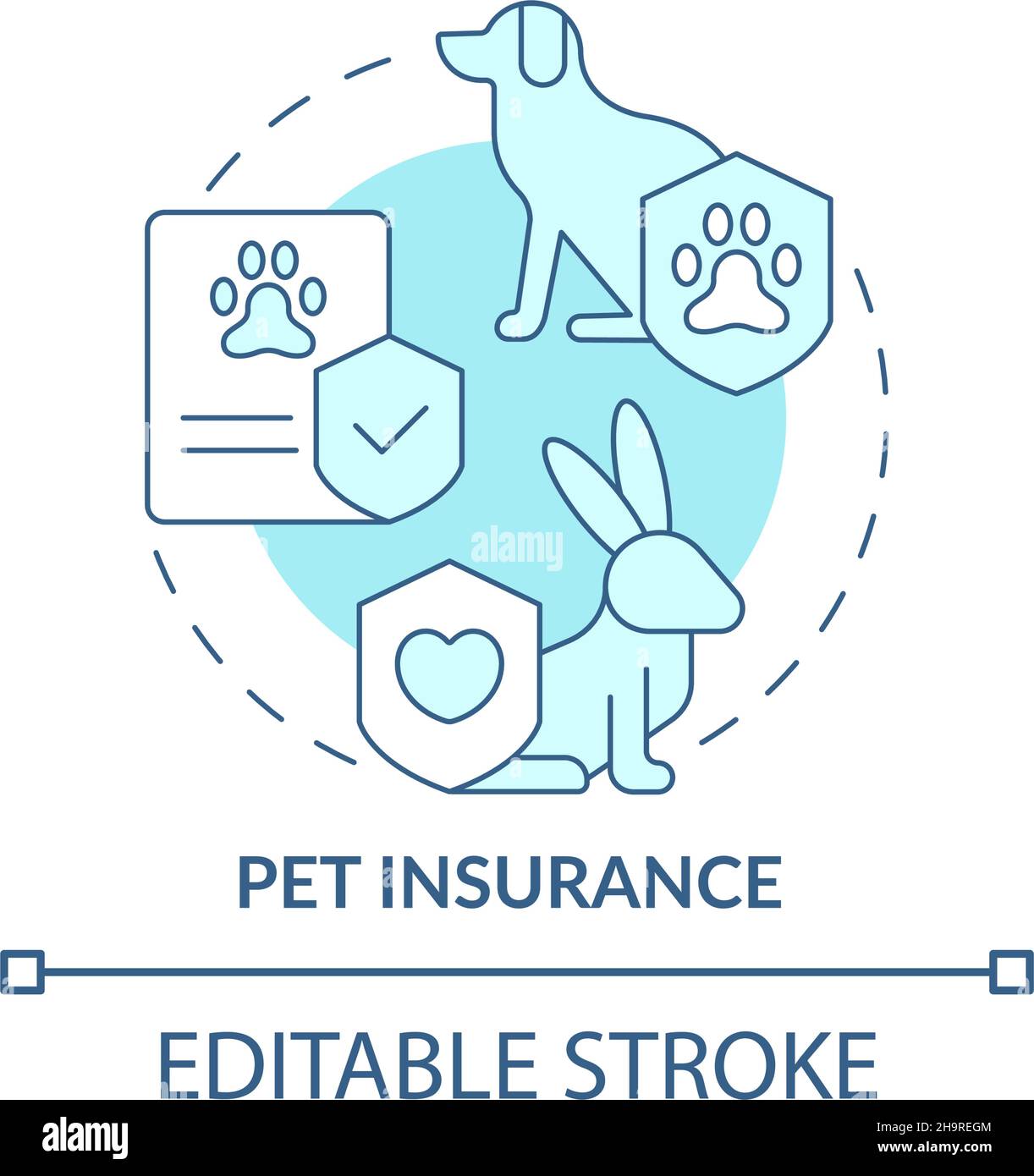 Pet veterinary help concept icon Stock Vector Image & Art - Alamy