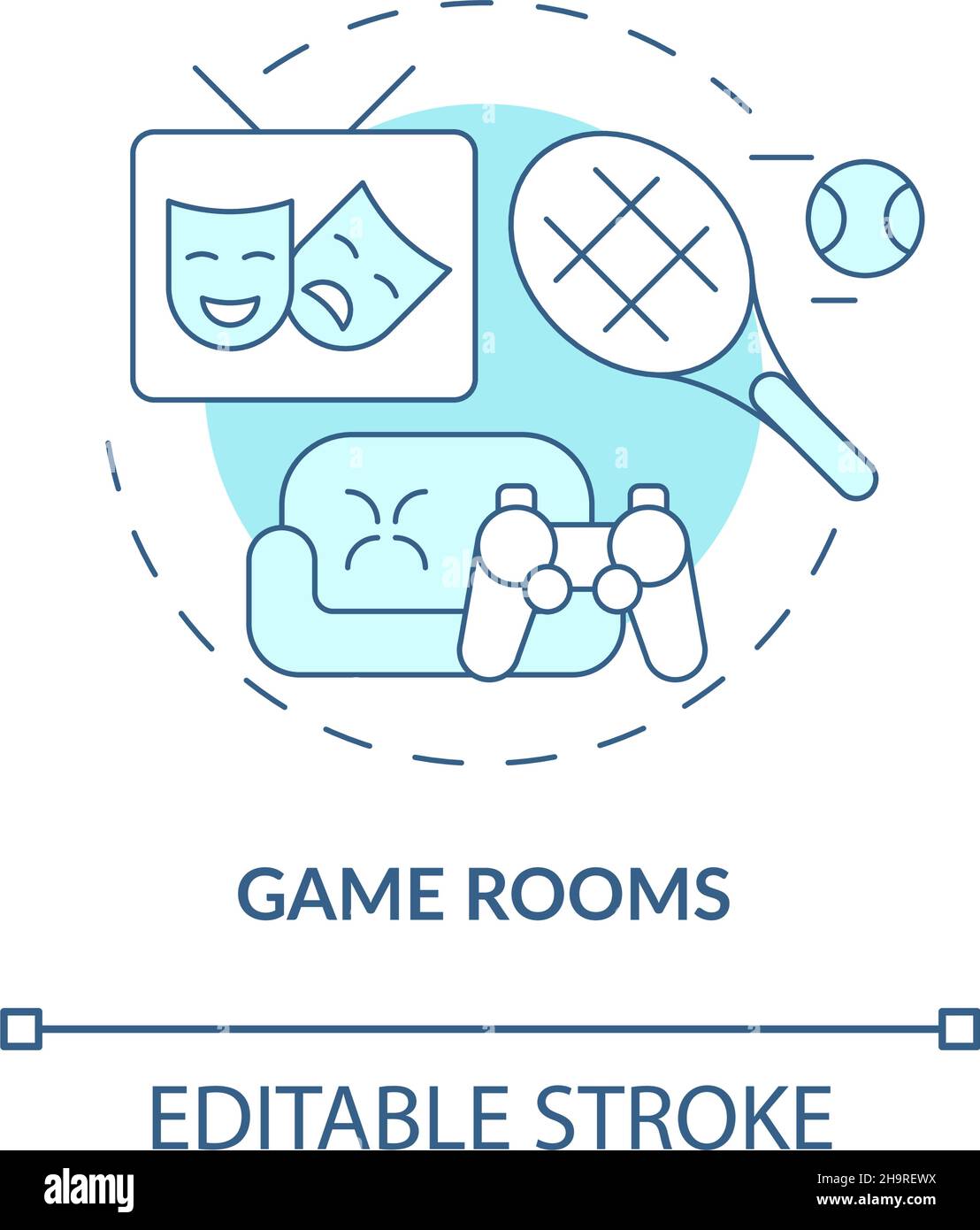 Arcade setup concept icon Stock Vector Image & Art - Alamy