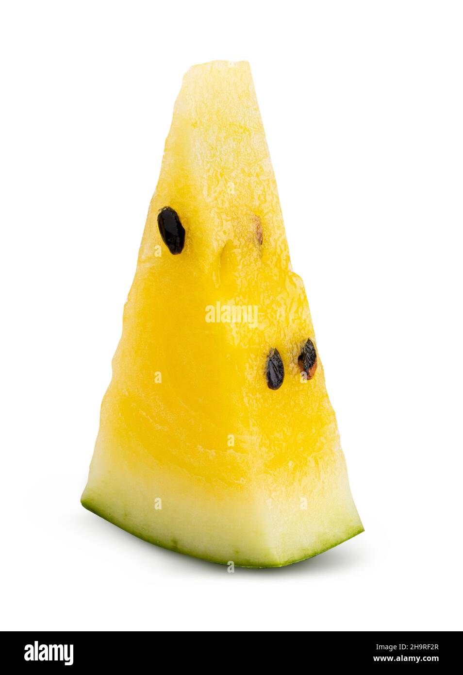 Yellow watermelon isolated on white background. Clipping path Stock ...