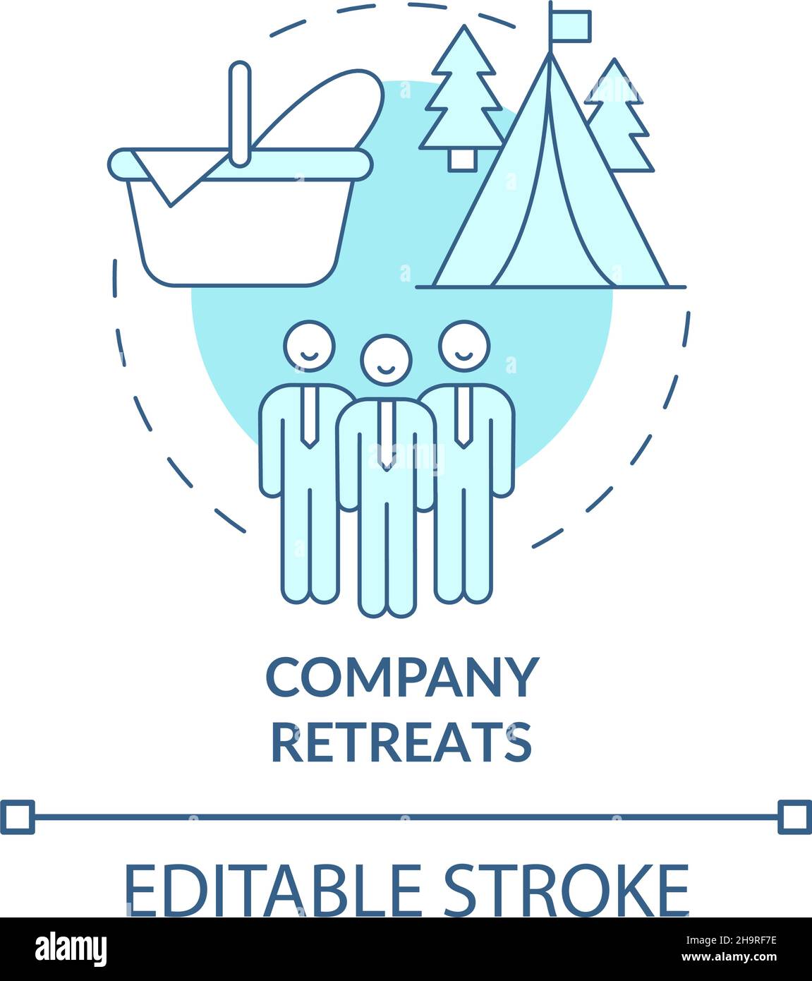 Corporate retreats concept icon Stock Vector Image & Art - Alamy