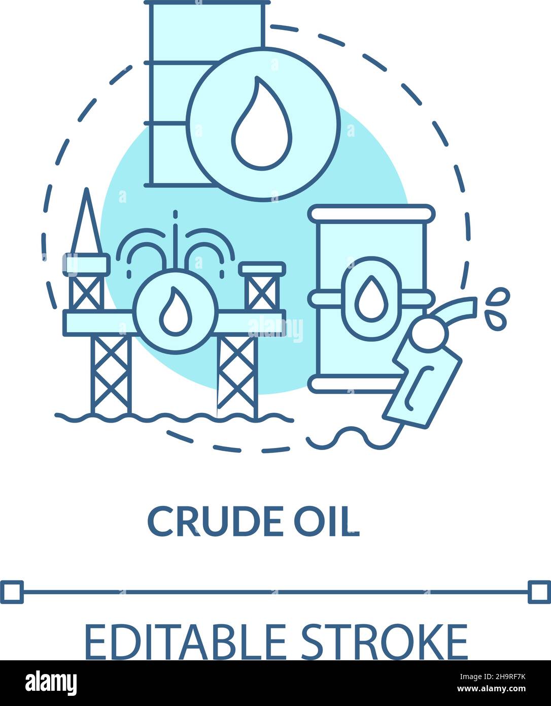 Oil rig complex Cut Out Stock Images & Pictures - Alamy