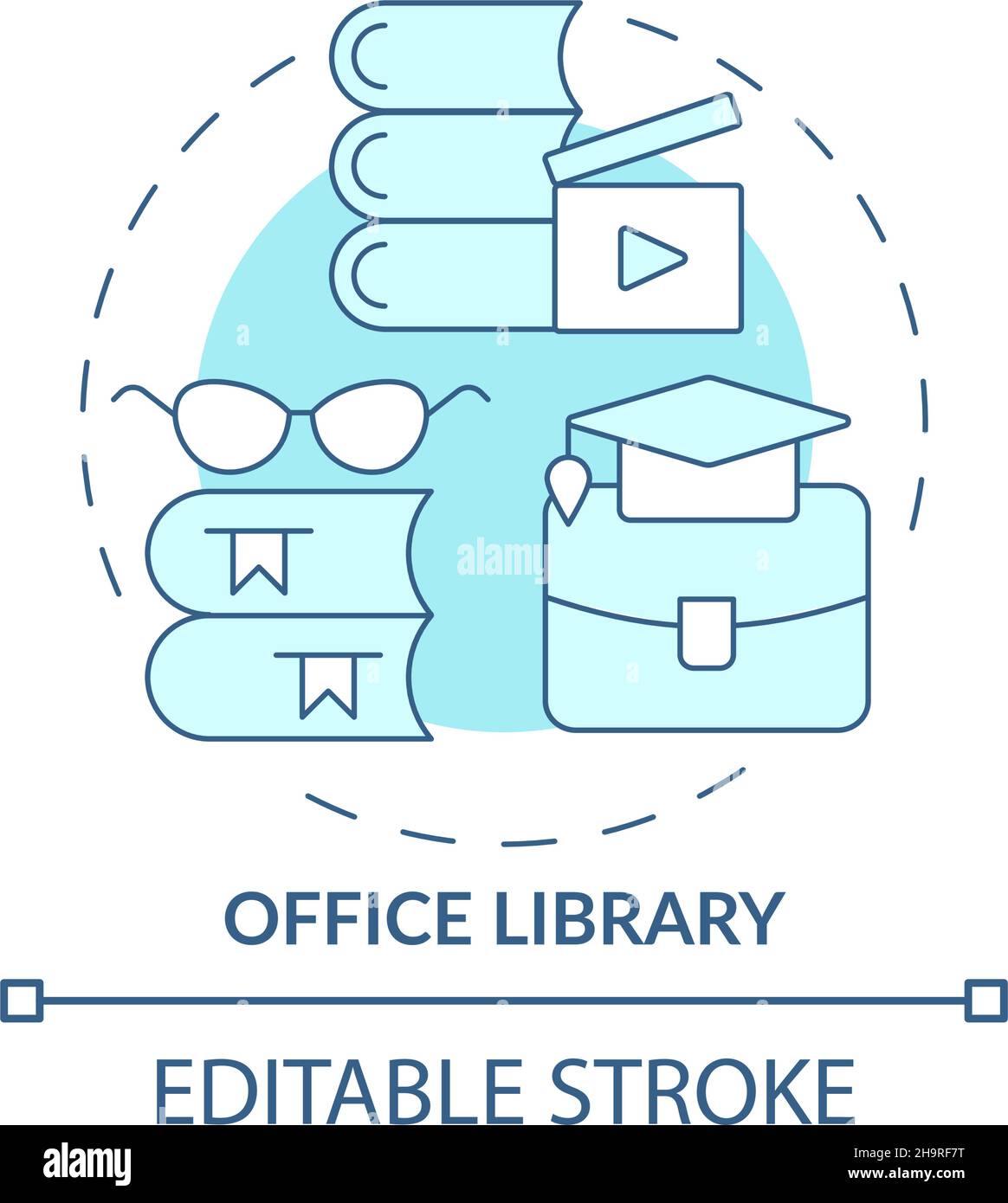 Office books archive concept icon Stock Vector Image & Art - Alamy