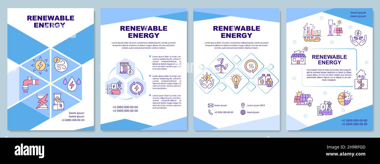 Renewable energy brochure template Stock Vector Image & Art - Alamy