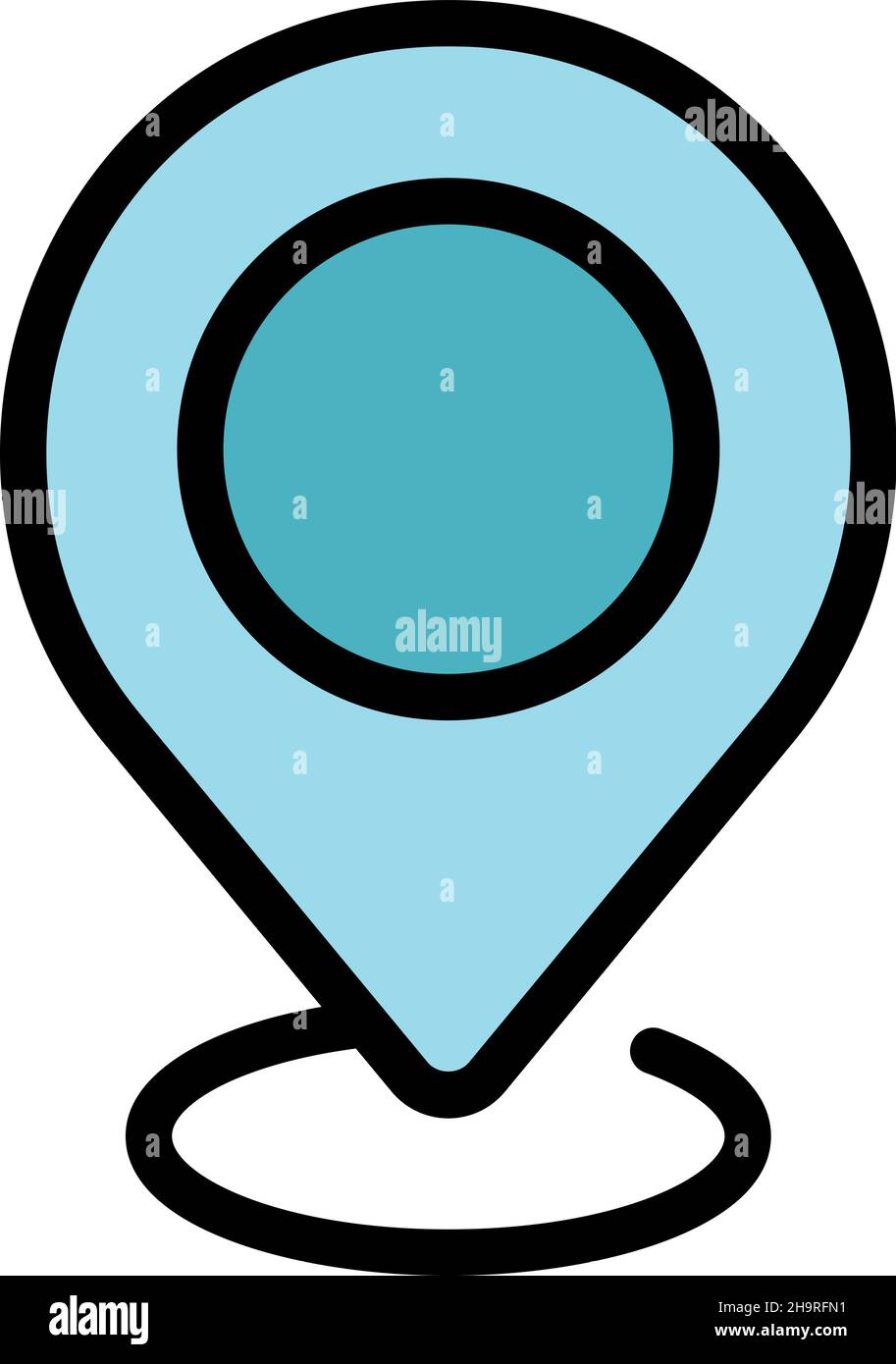Final exam location icon. Outline final exam location vector icon color ... Final exam location icon. Outline final exam location vector icon color ...