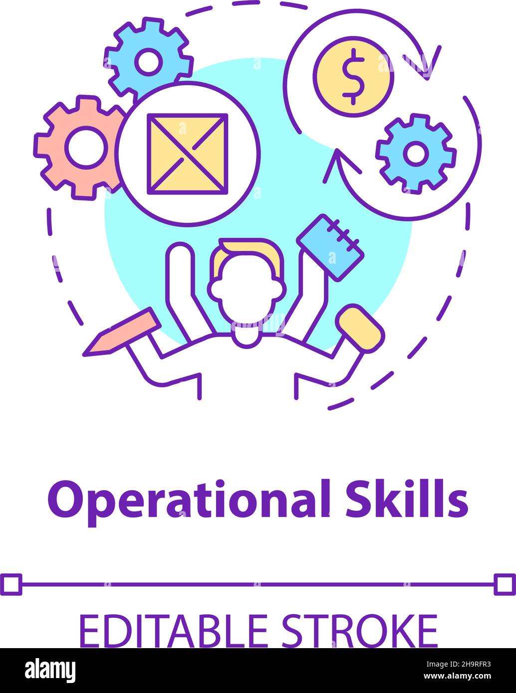 Operational skills concept icon Stock Vector Image & Art - Alamy