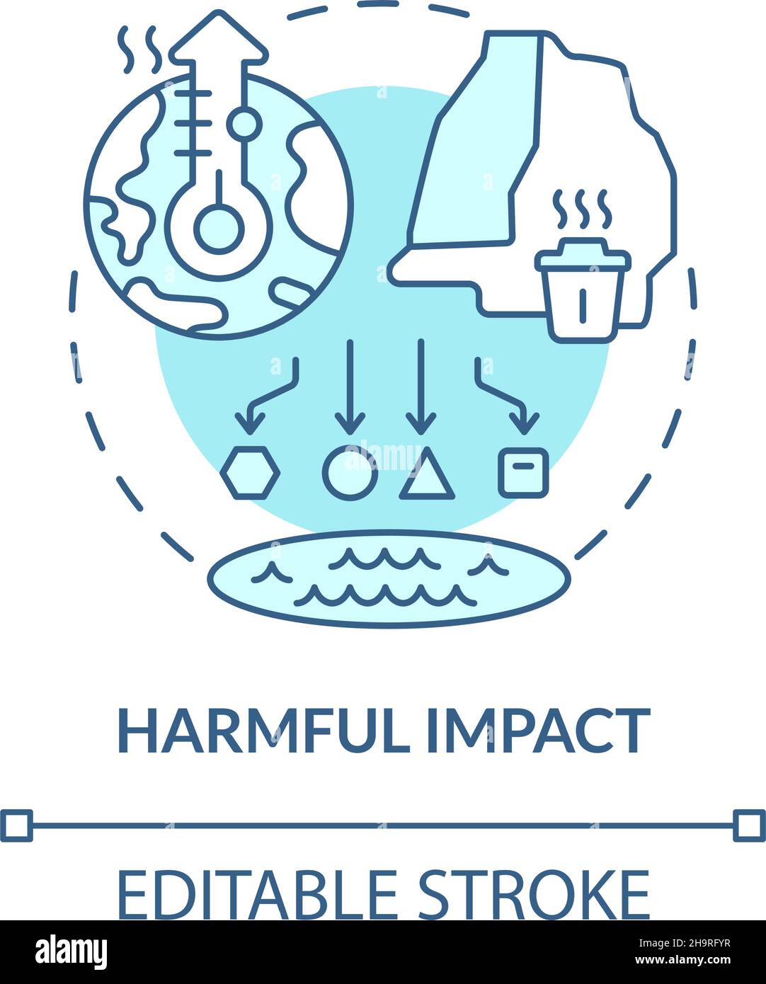 Harmful impact Stock Vector Images - Alamy