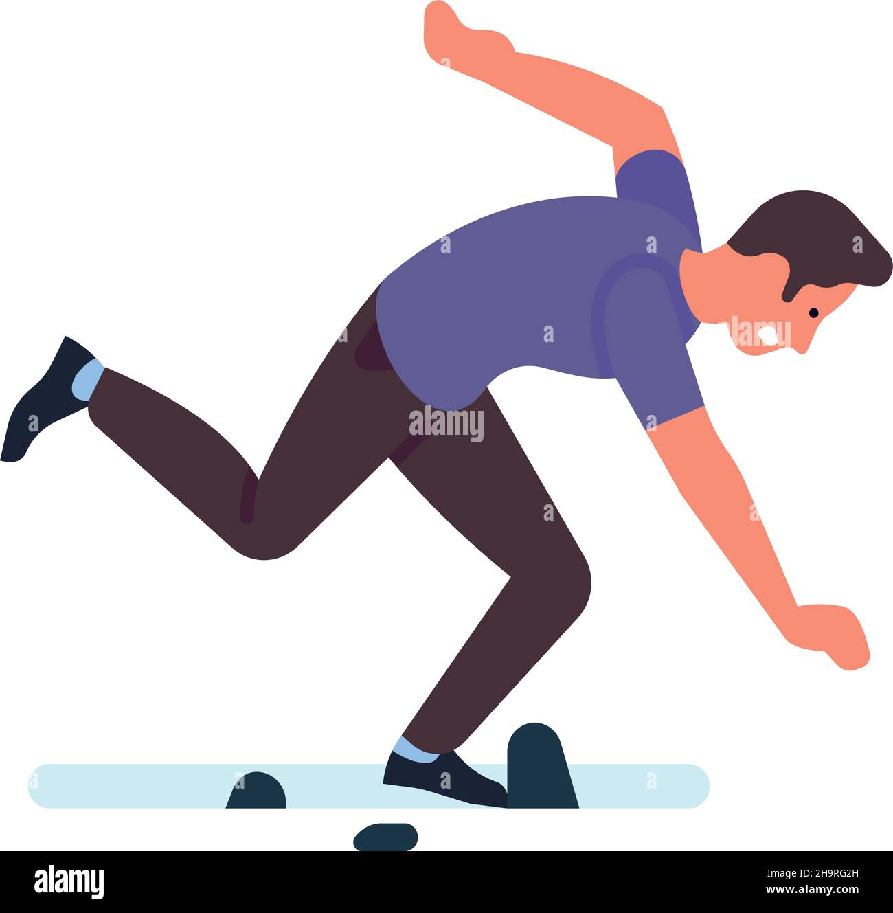 Man stumbled over rock. Guy falling down Stock Vector Image & Art - Alamy