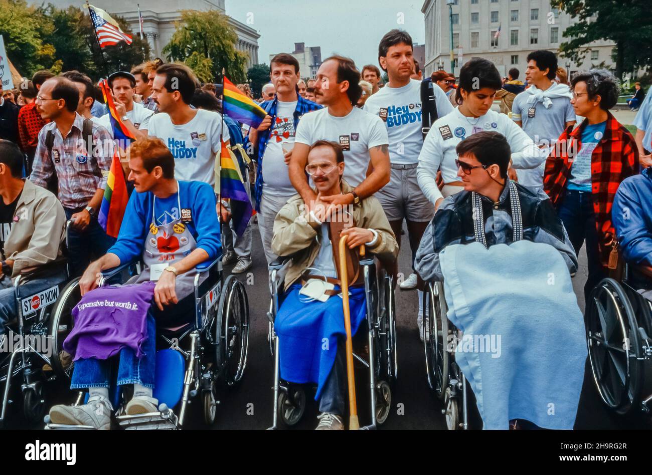 Handicapped demonstrator hi-res stock photography and images - Alamy