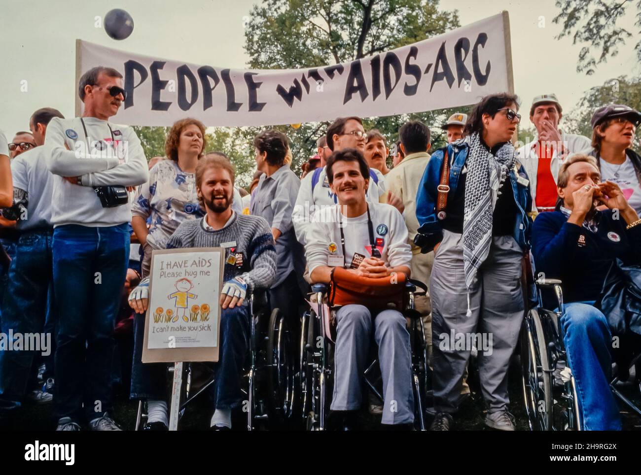 Aids activists 1980s hi-res stock photography and images - Alamy