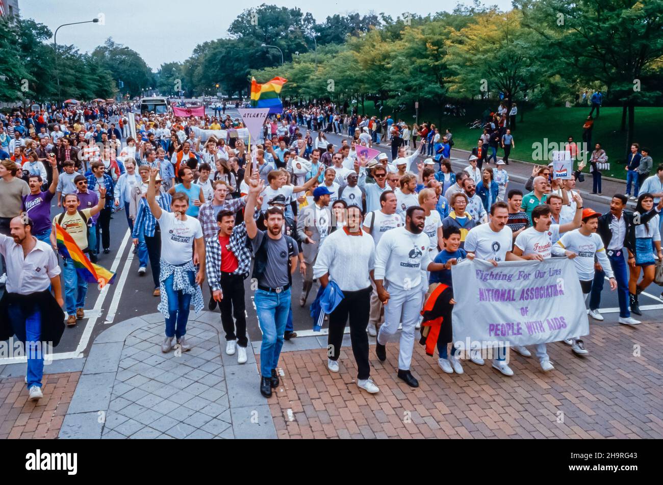 Aids march 1980s hi-res stock photography and images - Alamy