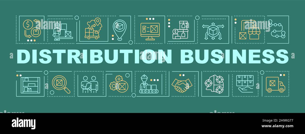 Distribution startup word concepts banner Stock Vector Image & Art - Alamy