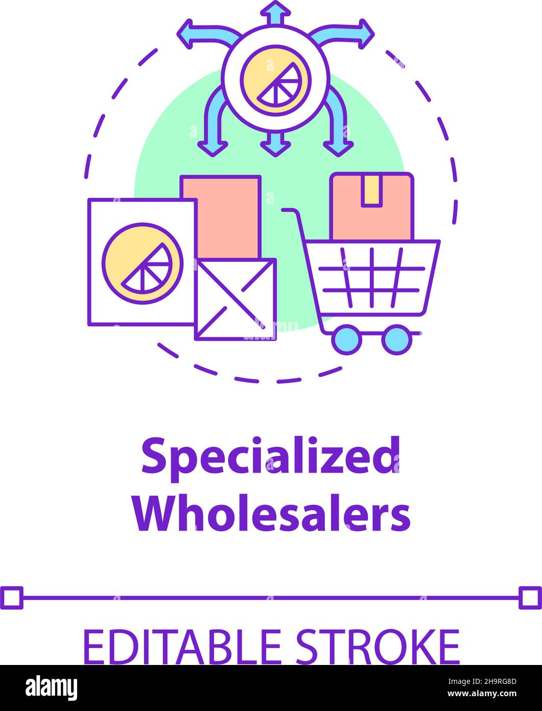 Specialized wholesaler concept icon Stock Vector Image & Art - Alamy