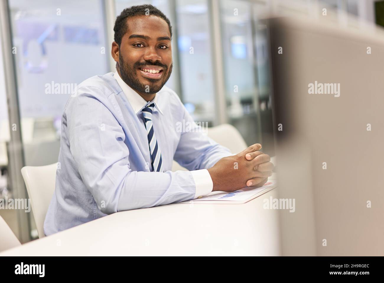 Young business man as a successful startup founder of an international ...