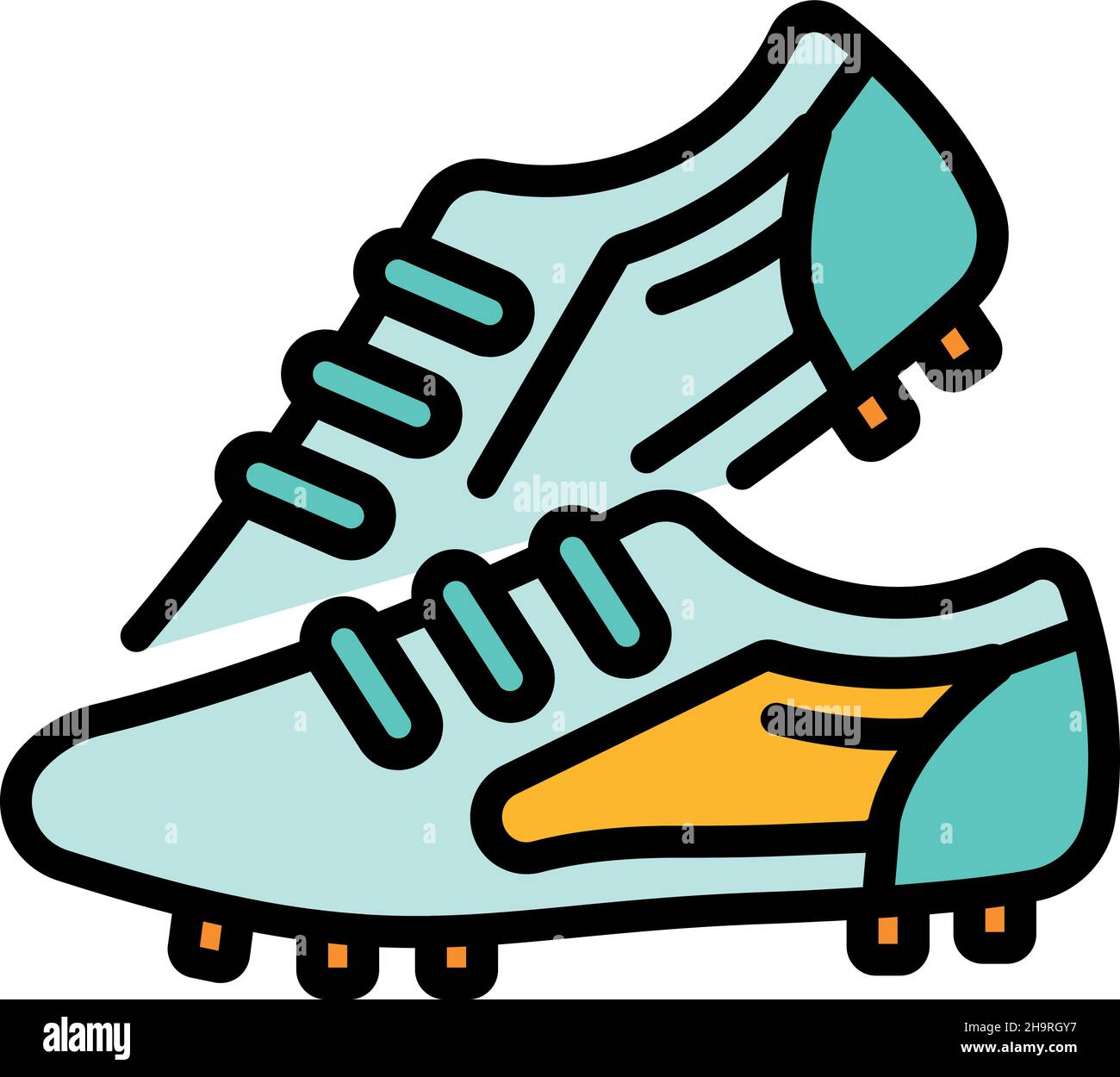 Competition football boots icon. Outline competition football boots ...