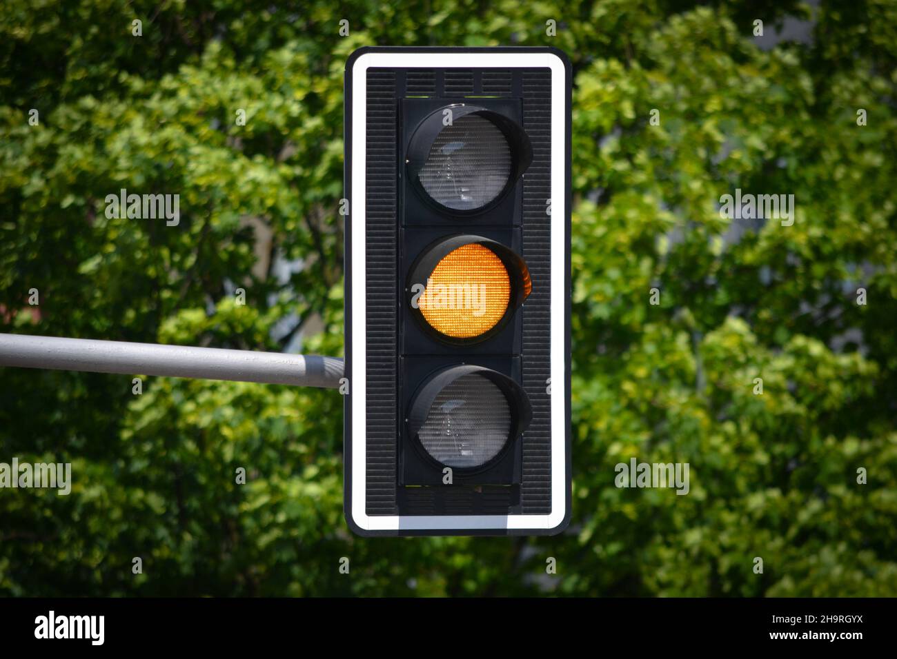Traffic lights - orange color Stock Photo - Alamy