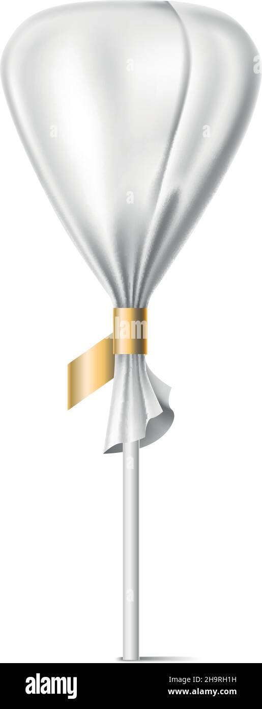 Candy stick wrapper mockup. Blank lollipop package realistic template ...