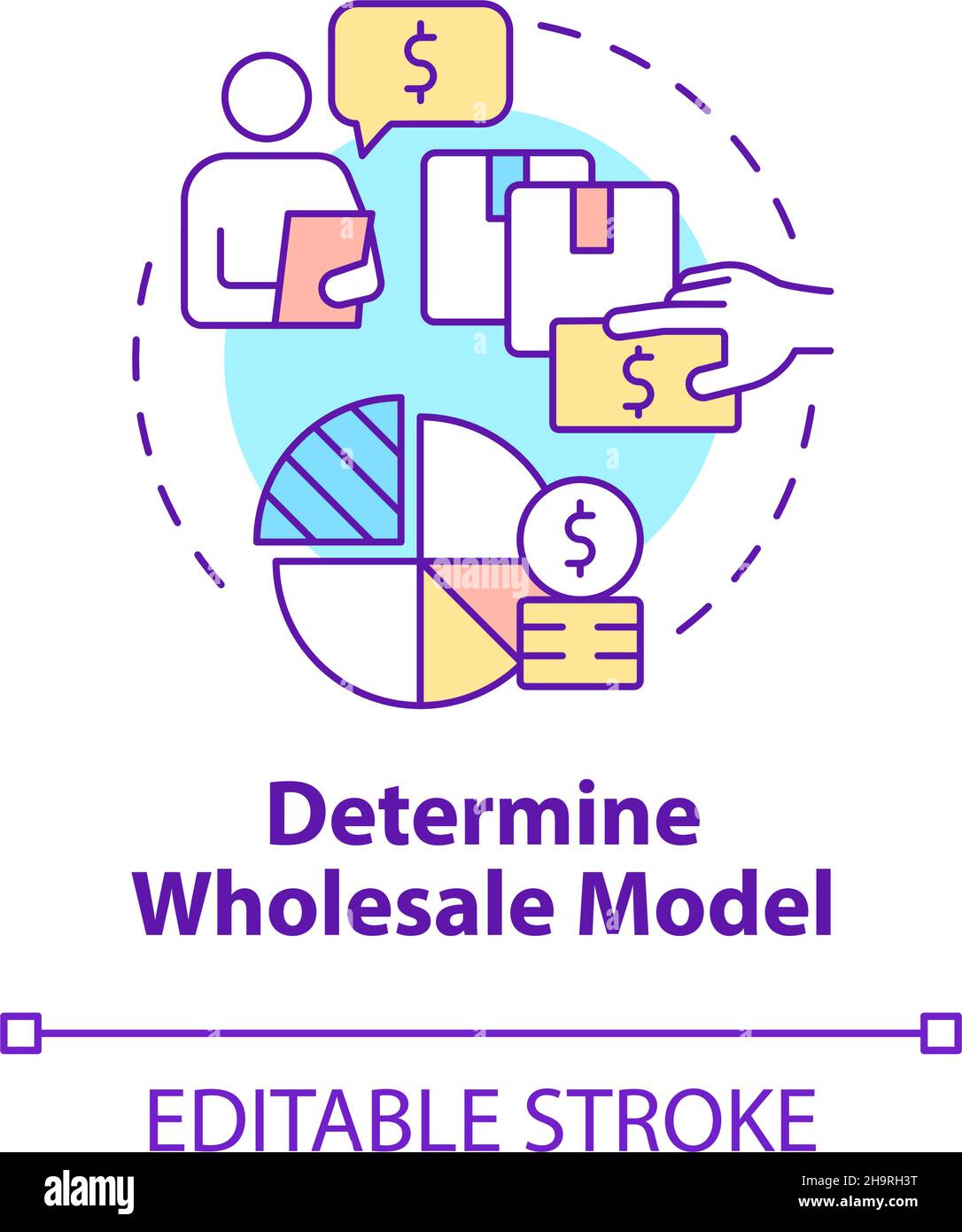 Determine wholesale model concept icon Stock Vector Image & Art - Alamy