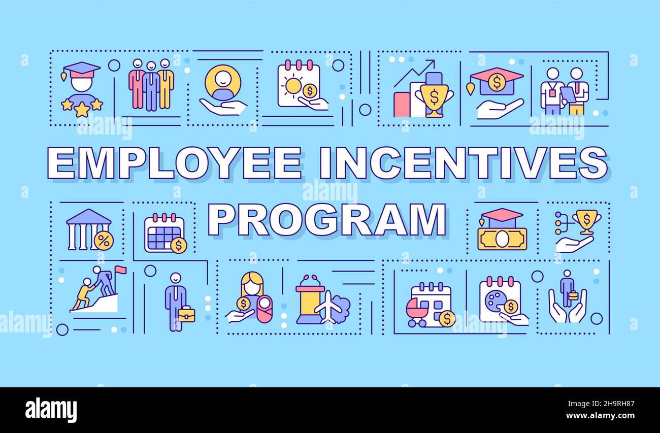 Employee incentives program word concepts banner Stock Vector Image ...