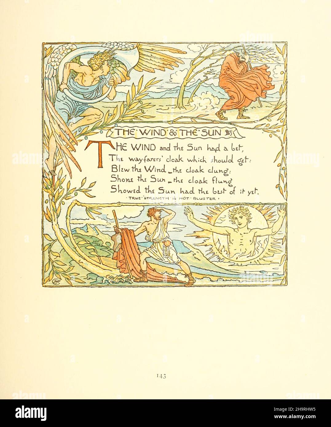 Aesop fable wind sun hi-res stock photography and images - Alamy