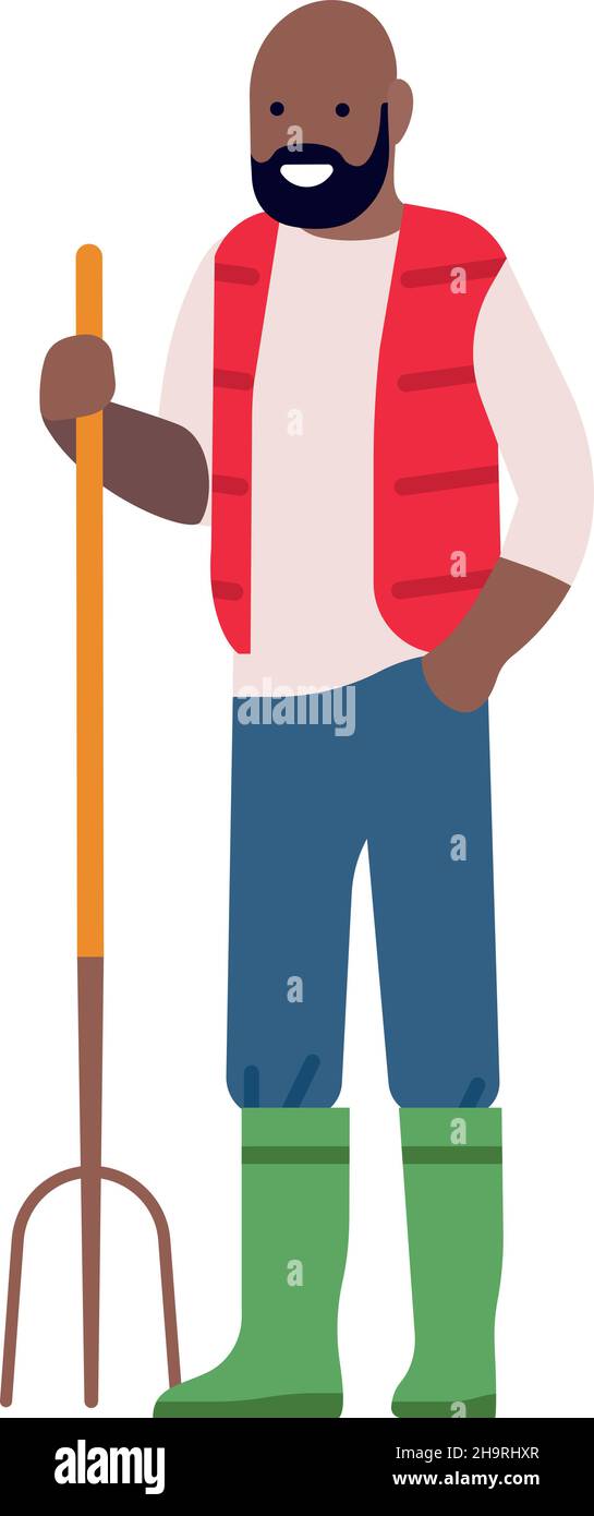 Pitchfork in farm Cut Out Stock Images & Pictures - Alamy