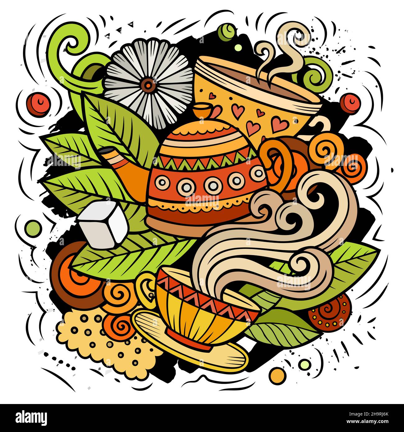 Indian tea shop Stock Vector Images - Alamy