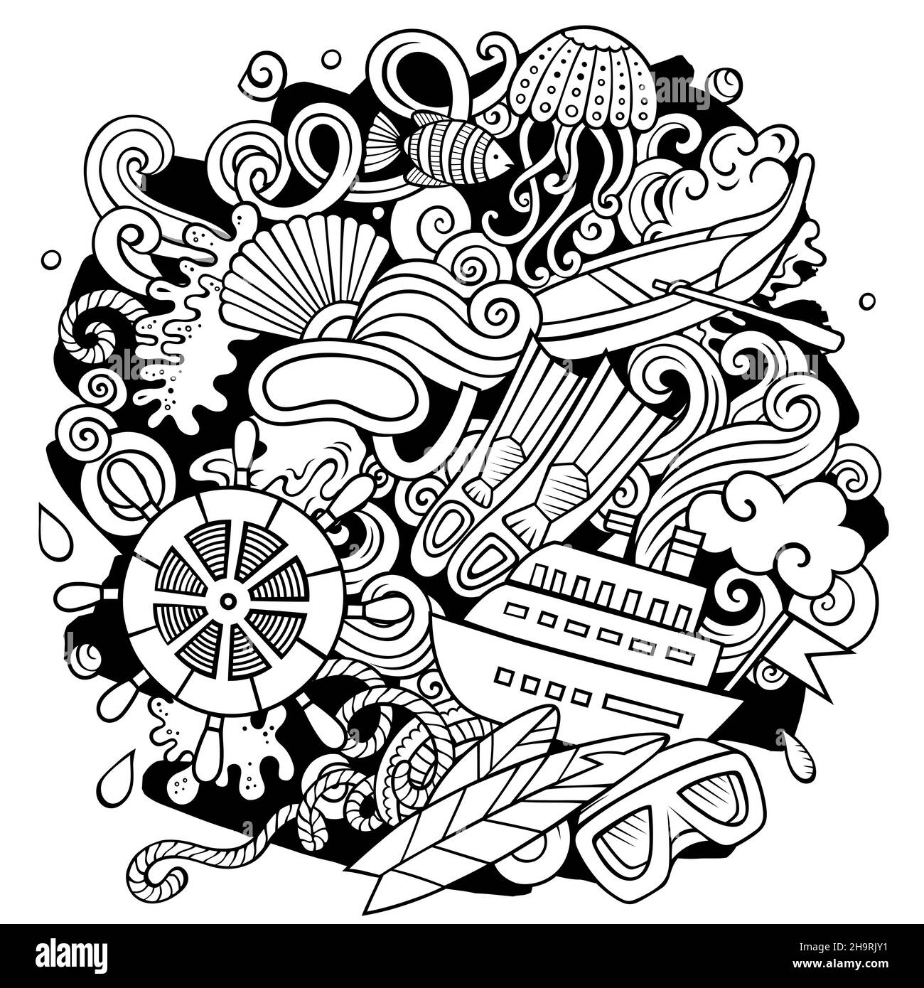 Boat elements Black and White Stock Photos & Images - Alamy