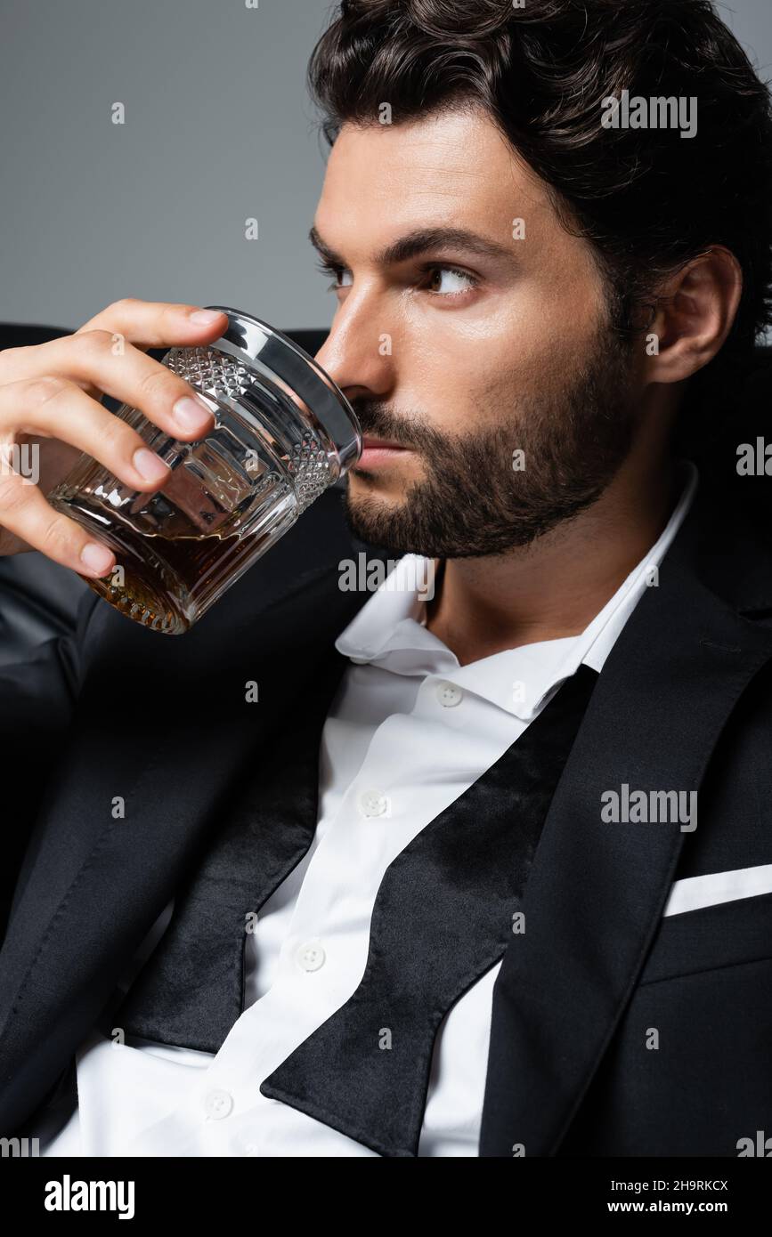 Drinking brandy hi-res stock photography and images - Alamy