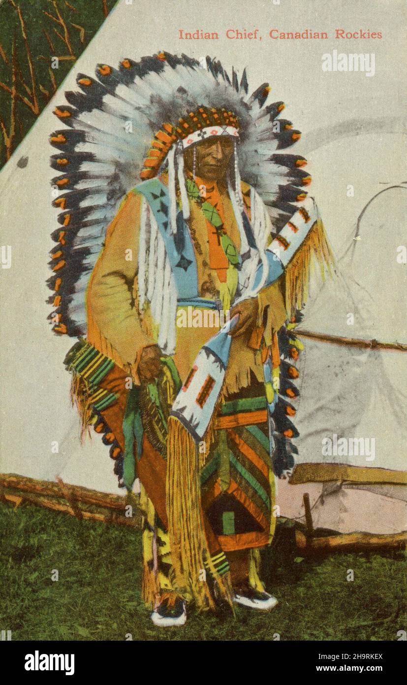 Native american indian chief canada hi-res stock photography and images ...