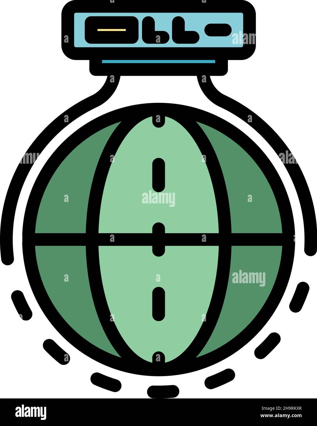 Coverage Global Network Icon Outline Coverage Global Network Vector