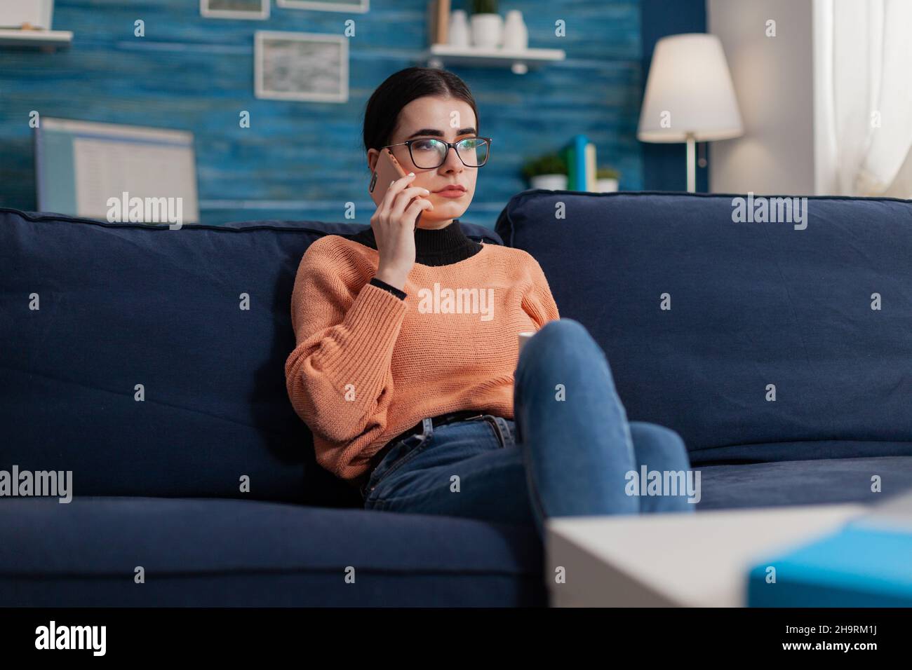 Concerned phone call hi-res stock photography and images - Alamy