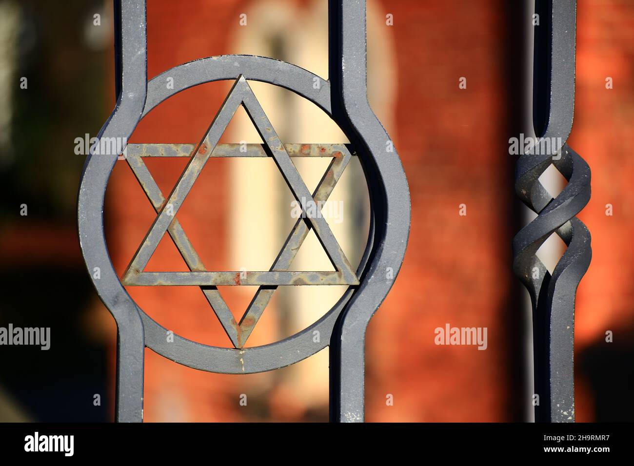 Star of david entrance gate hi-res stock photography and images - Alamy