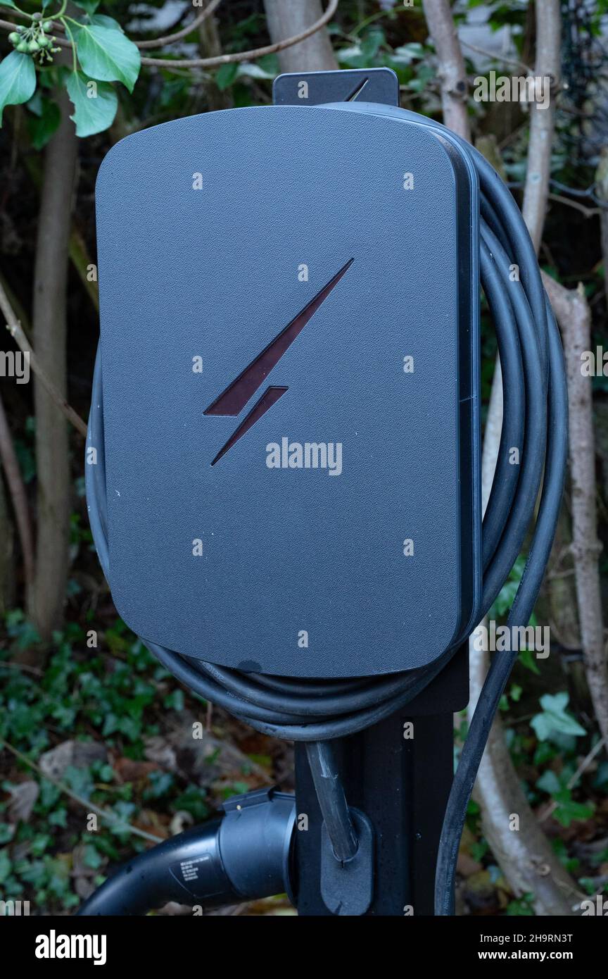 Hypervolt Ev charger ready to recharge an electric car Stock Photo - Alamy