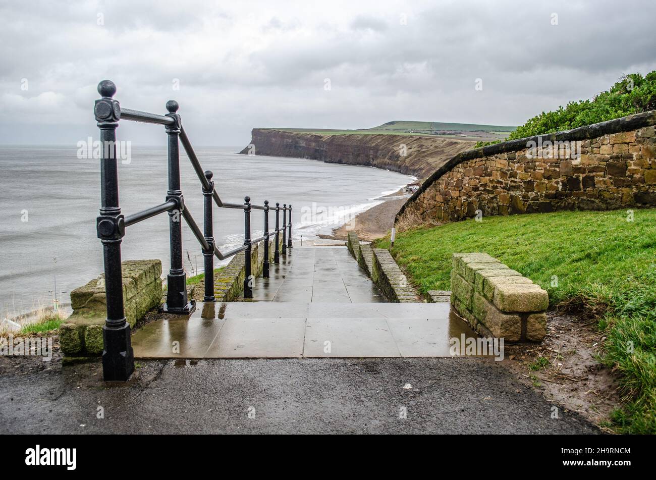 Hunt Cliff near Saltburn, Yorkshire, England Stock Photo - Alamy