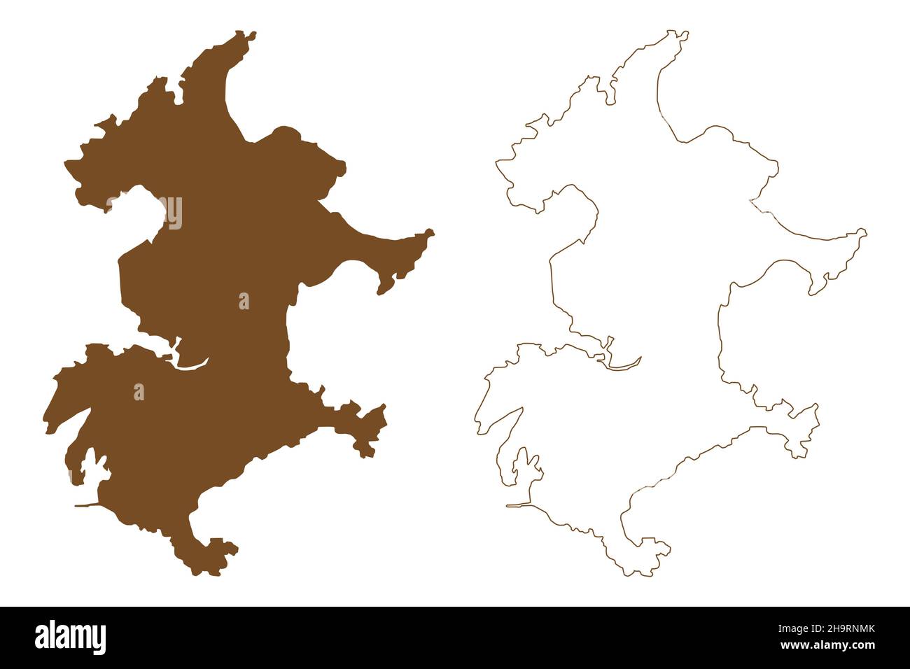 Pingtan island (People's Republic of China, PRC) map vector ...