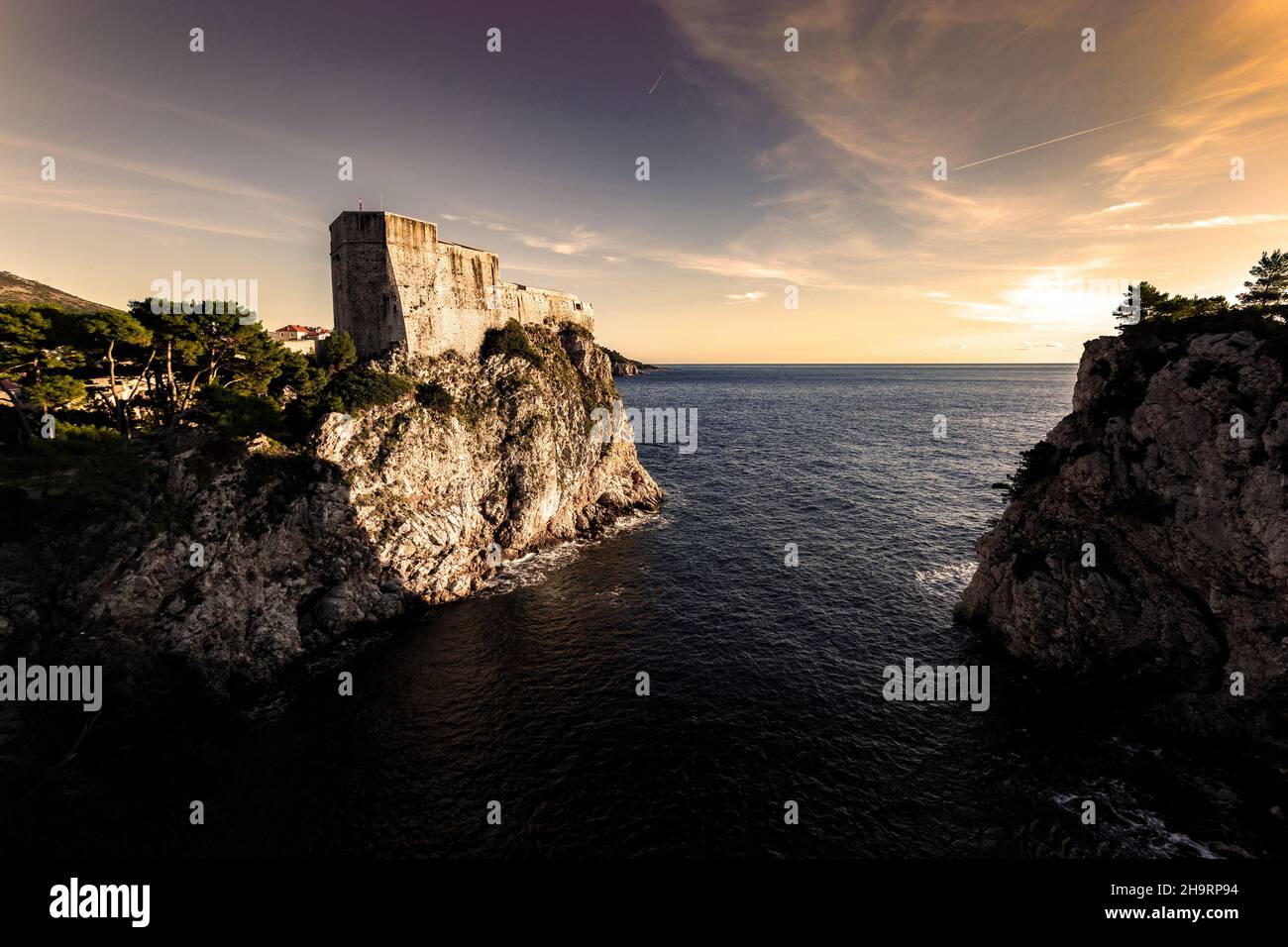 Fort of St. Lawrence (Fort Lovrjenac) in Dubrovnik, Croatia Stock Photo ...