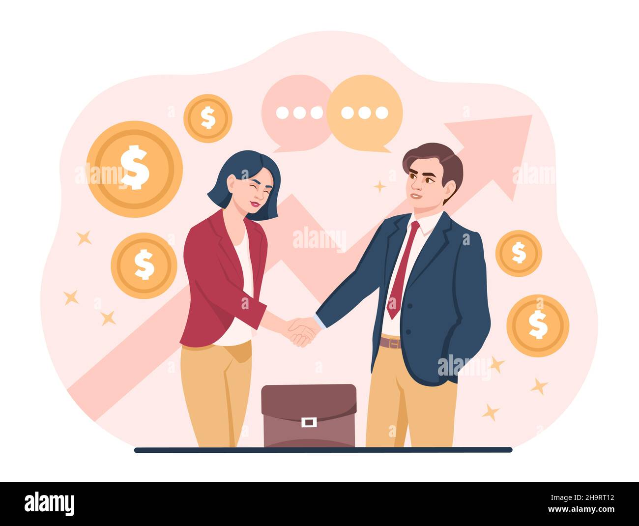 Two business partners Stock Vector Image & Art - Alamy