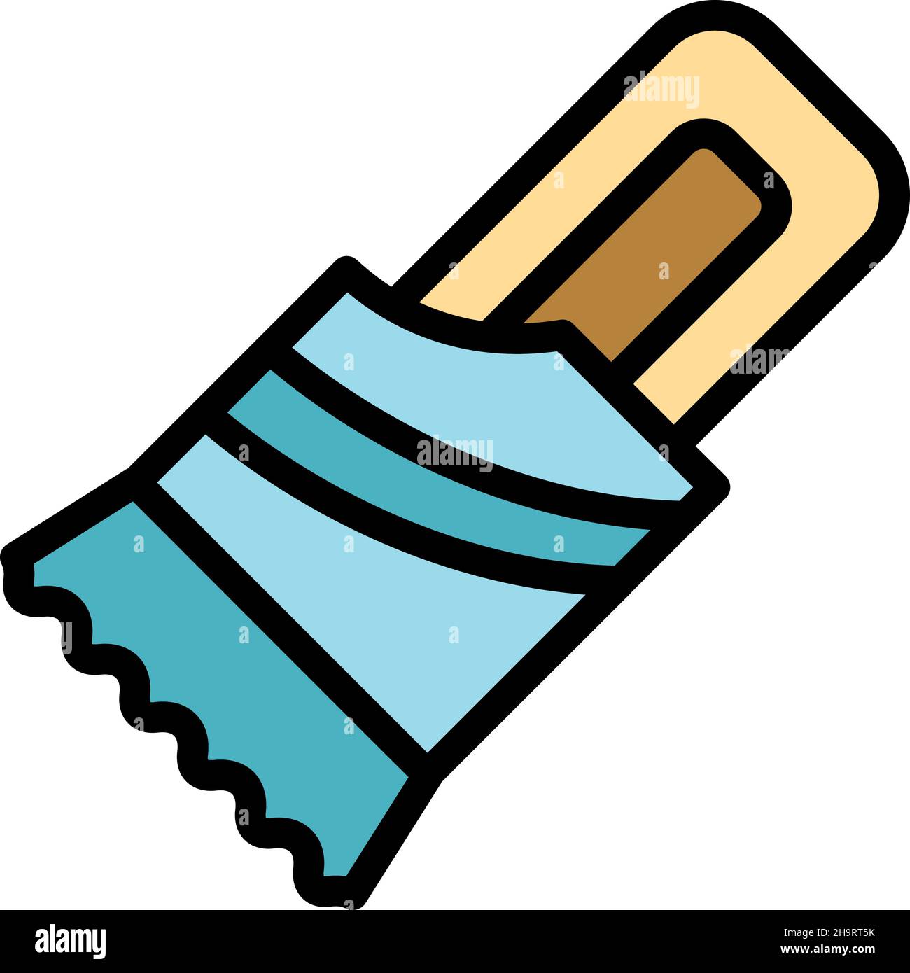 Cereal bar icon. Outline cereal bar vector icon color flat isolated ...