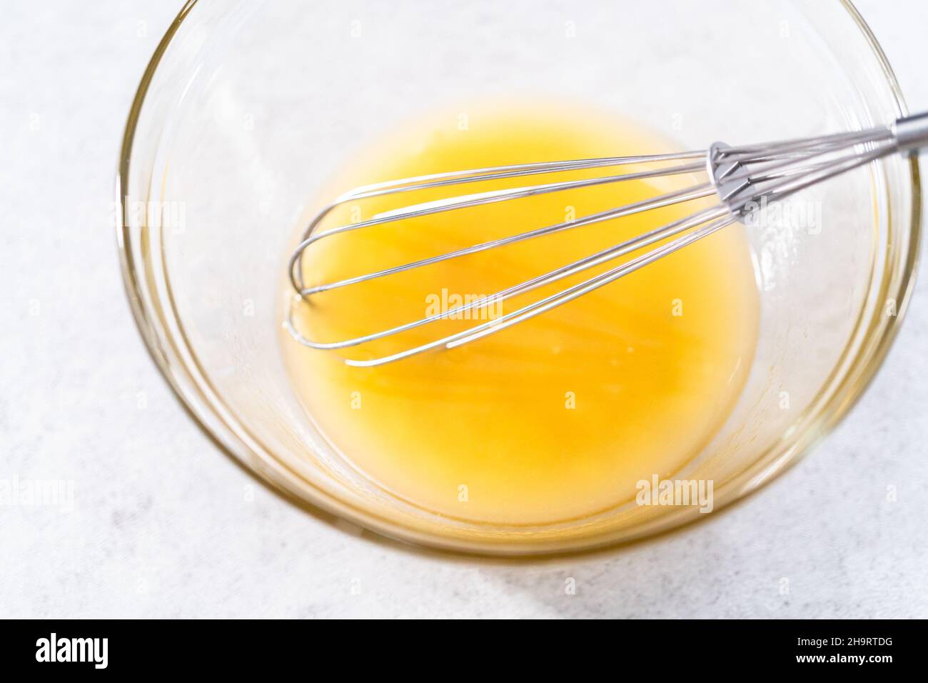 Mixing ingredients for the sauce to marinate fish in Stock Photo - Alamy
