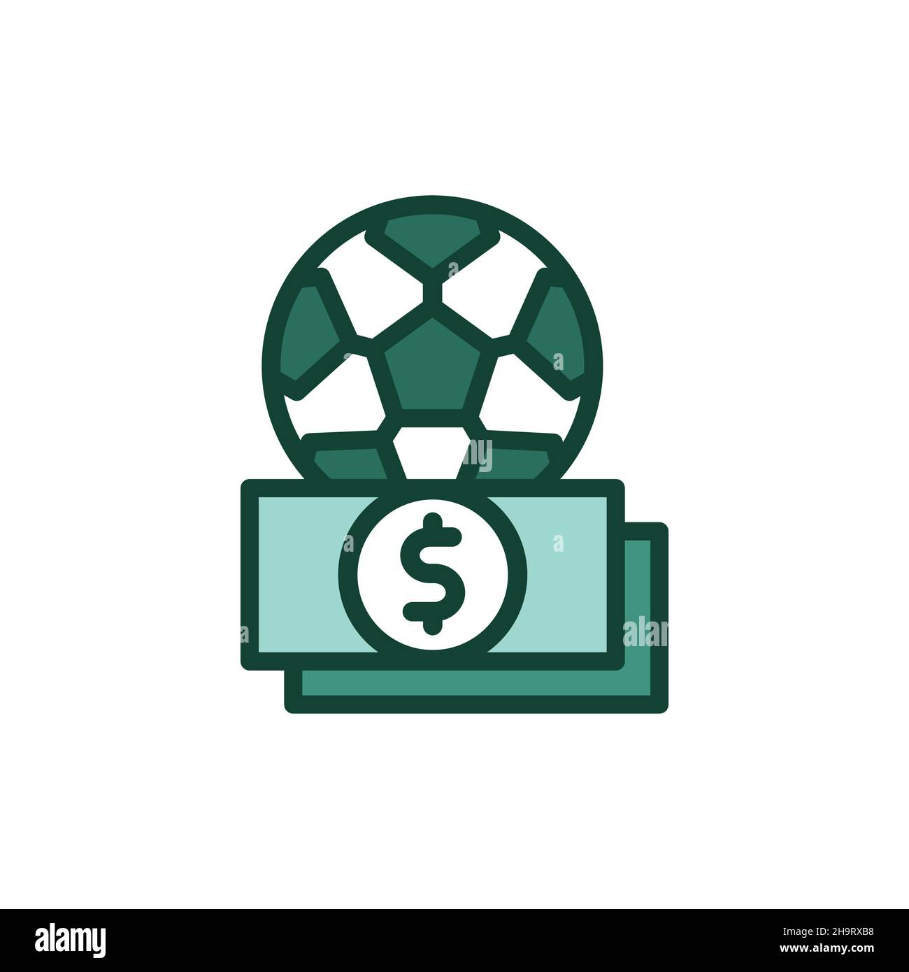 Sport bet line icon. Isolated vector element Stock Vector Image & Art ...