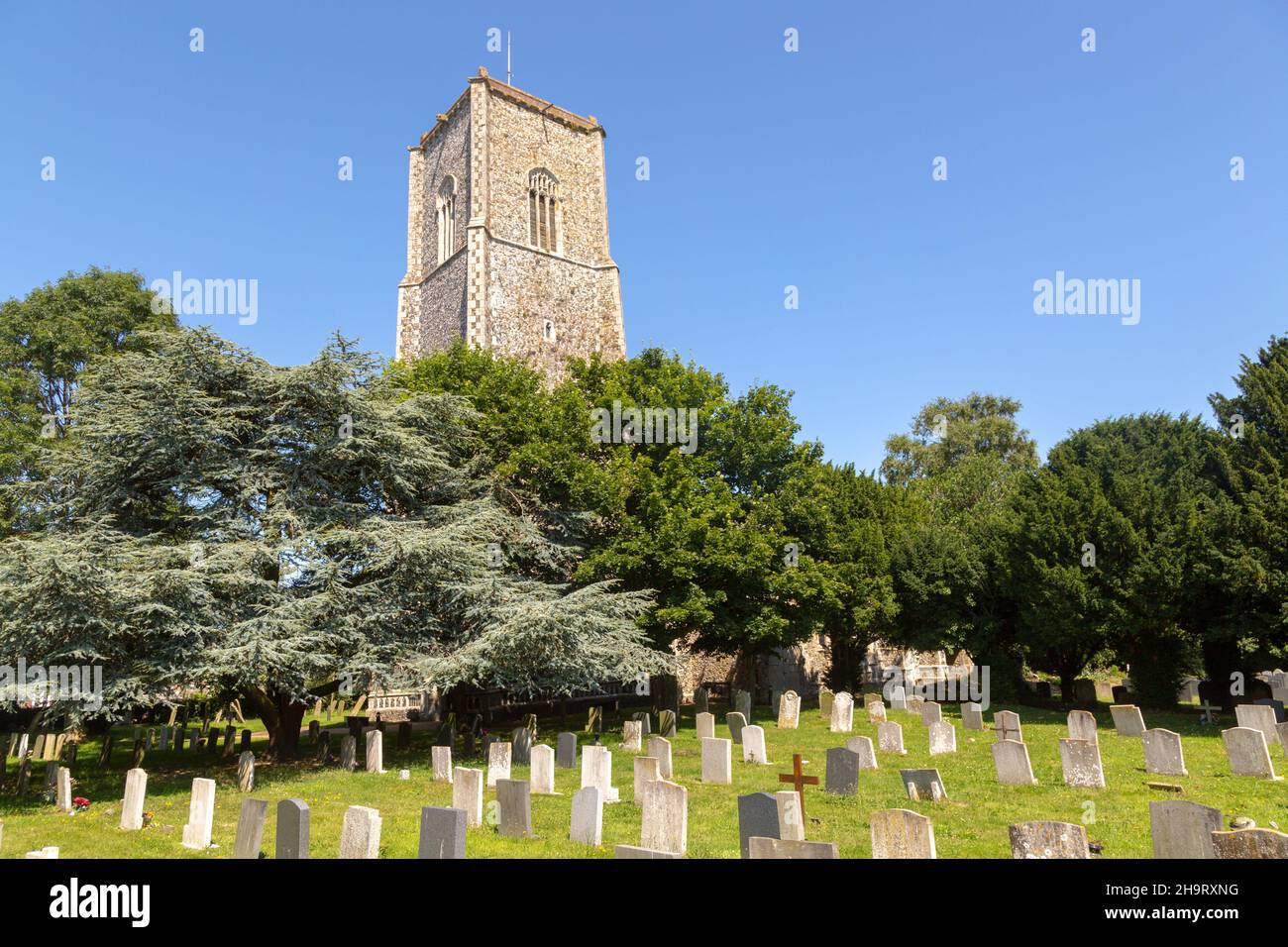 Village parish church of Saint Edmund, Kessingland, Suffolk, England ...