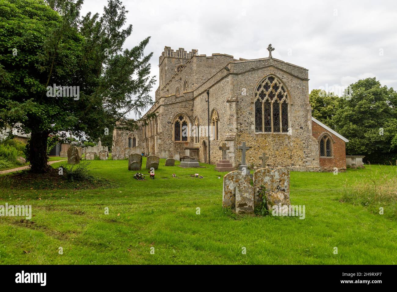 Village parish church of Saint Bartholomew, Groton, Suffolk, England ...